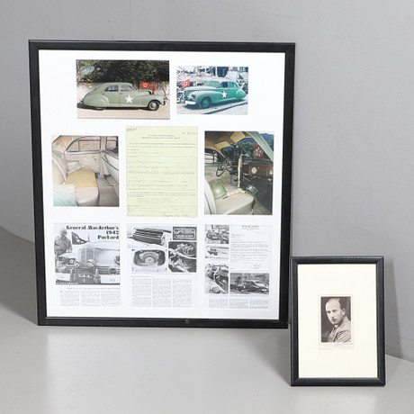 A SIGNED POSTCARD OF AVIATION PIONEER ALAN COBHAM AND ANOTHER ITEM ...