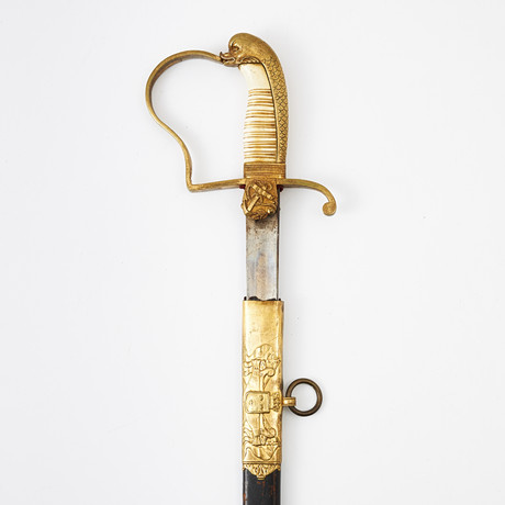 SABEL, Swedish, m/1824, for naval officer, mount in the shape of a ...