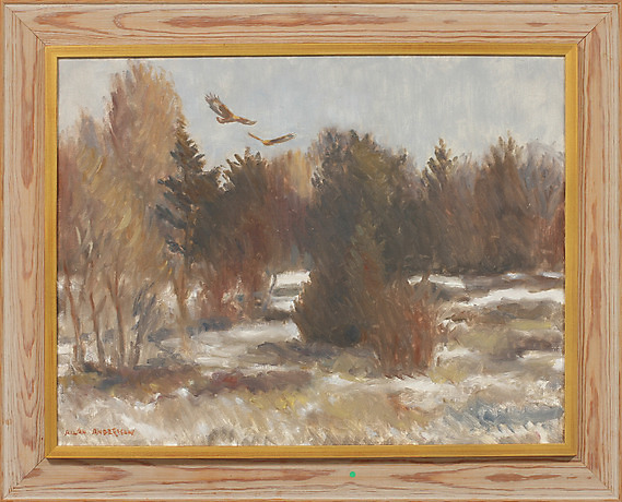 ALLAN ANDERSSON. Oil on canvas, signed. Art - Paintings - Auctionet