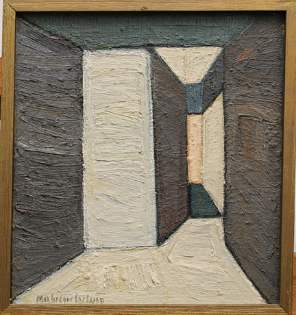 MAX GREGOR CARLSSON. Oil on canvas, composition, signed. Art ...
