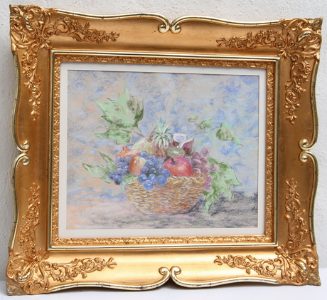 BODE. Pastel. Still Life, signed Bode. Art - Paintings - Auctionet