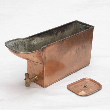 HOT WATER TANK, copper, for wood stove. Silver & Metals - Pewter, Brass ...