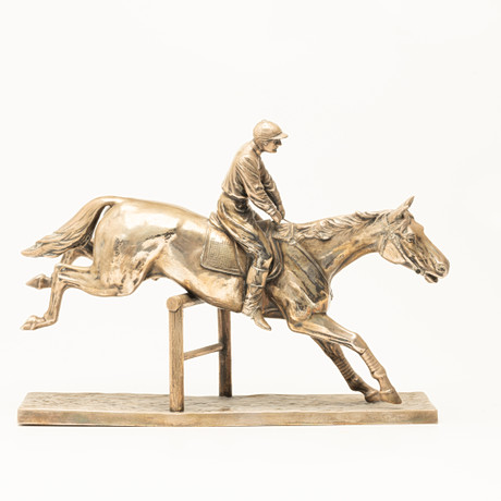 FRITZ DILLER (TYSKLAND 1876 - 1946). Skulptur, vitmetall, signerad och ...