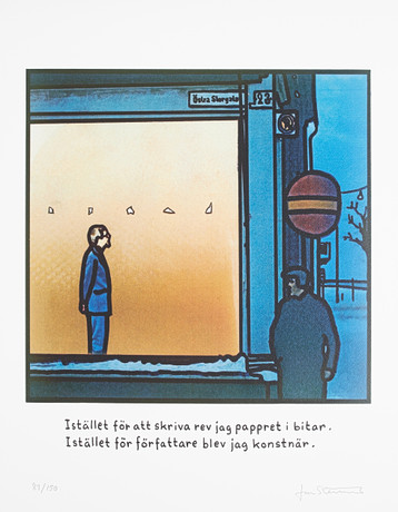 JAN STENMARK (FÖDD 1949). "Istället för att skriva rev jag pappret i ...