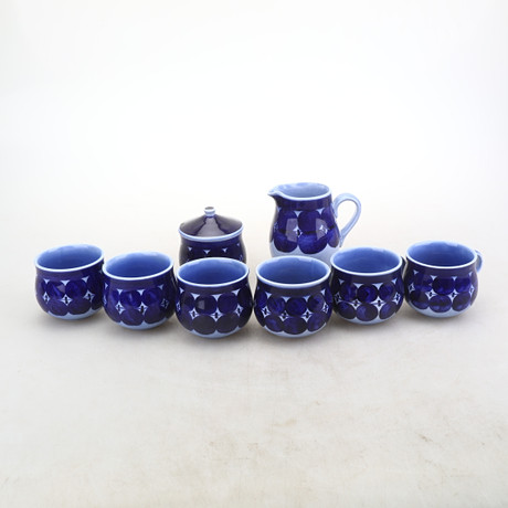A “Matilda” eight-piece stoneware tea set, Lisa Larson, Gustavsberg ...