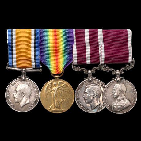 A FIRST WORLD WAR MERITORIOUS SERVICE GROUP OF FOUR TO THE ROYAL ...