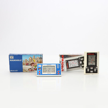 NINTENDO OCH EPOCH," Manhole - Game & Watch" NH-103, 1983 respektive ...