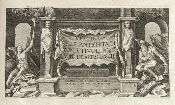 EGIDIUS II SADELER (1570-1629). 50 views of ancient buildings from Rome ...