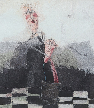 ANNLIS KRÜGER (FÖDD 1948). „Liebe ist wie ein Garten“, Lithografie ...