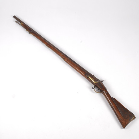 RIFLE, Mortimer, rebuilt from flint lock to stroke lock. Weapons ...