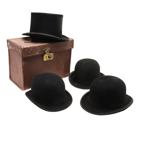 VINTAGE CASED TOP HAT & BOWLER HATS. Vintage & Designer Fashion - Auctionet