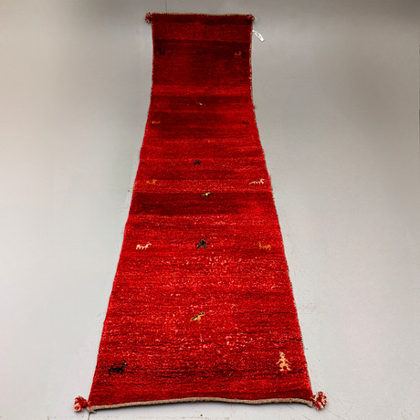 RÖD ULL HALLMATTA. Mattor & Textil - Mattor - Auctionet