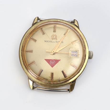 SOLVIL ET TITUS, WRISTWATCH, Gold on steel, automatic. Clocks & Watches ...