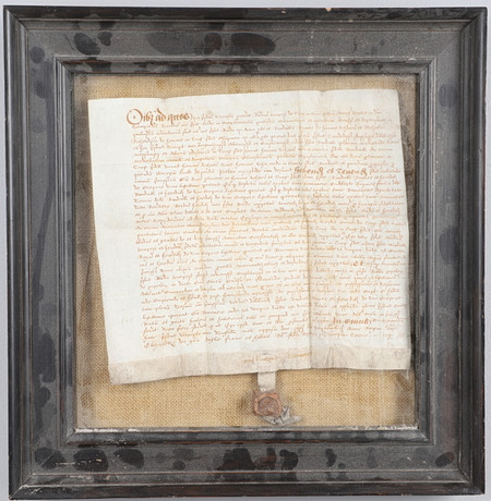 AN ELIZABETH I INDENTURE MANUSCRIPT WITH SEAL, 16TH CENTURY. Books ...
