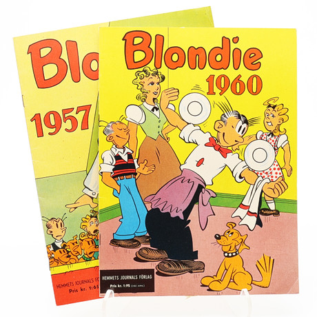 COMIC BOOKS. NICE SET OF COMIC BOOK BLONDIES CHRISTMAS ALBUMS 1941-1973 ...