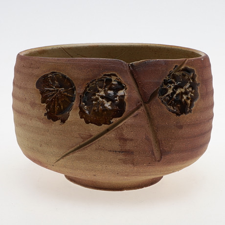 KARL ARTHUR FREDRIKSSON. bowl, ceramic, unique, signed KAF, Sölvesborg ...