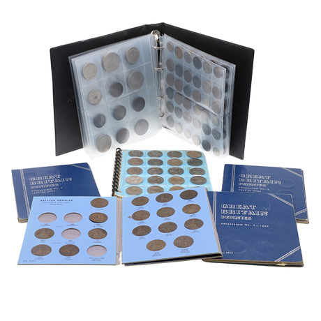 AN EXTENSIVE COLLECTION OF VICTORIAN AND LATER PENNIES. Coins, Medals ...