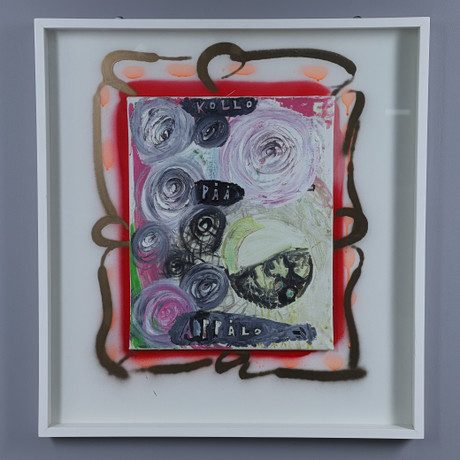 STEFAN LUNDGREN. (1968-). KOLLO PÅ APOLLO - 1995. OLJA PÅ DUK . IN ...