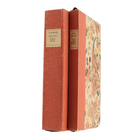 A FOLIO OF APPROX. 423 COLOURED ENGRAVED BOOKPLATES FROM JAMES SOWERBY ...