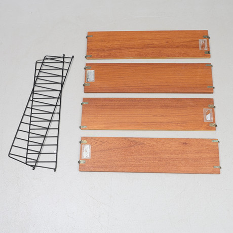 STRINGHYLLA. Teak, 4 hyllplan, 50-60-tal, etikettmärkt. Möbler - Skåp ...