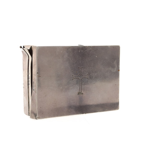 A GEORGE V RECTANGULAR SILVER WAFER BOX. Silver & Metals - Silver ...