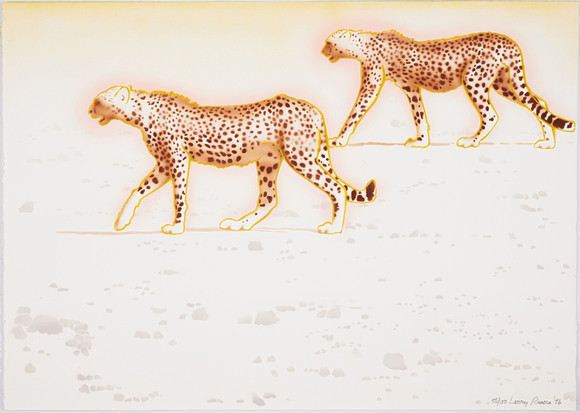 LARRY RIVERS. "Peter's Cheetahs". Konst - Grafik - Auctionet