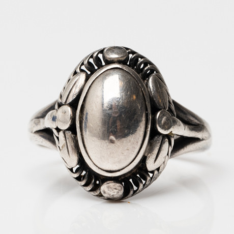 GEORG JENSEN. Ring, "Moonlight blossom", sterlingsilver, Danmark, 1930 ...