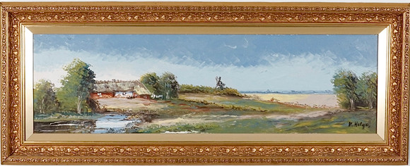 KARL HELGO (HELMER KARLSSON). Olja på duk. Konst - Måleri - Auctionet