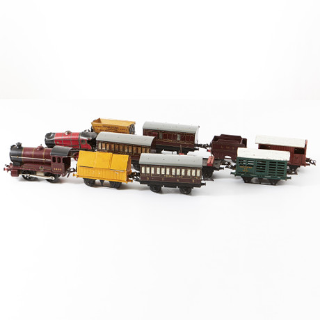 HORNBY scale OO, ENGLAND, Train set clockwork locomotive LMS 5600 and 1 ...