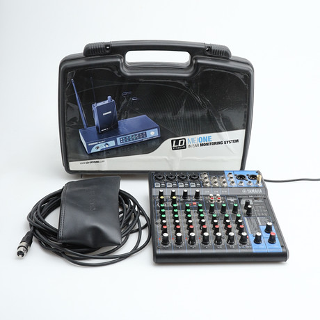 YAMAHA, mixing desk, microphone with stand and LD in-ear monitoring ...