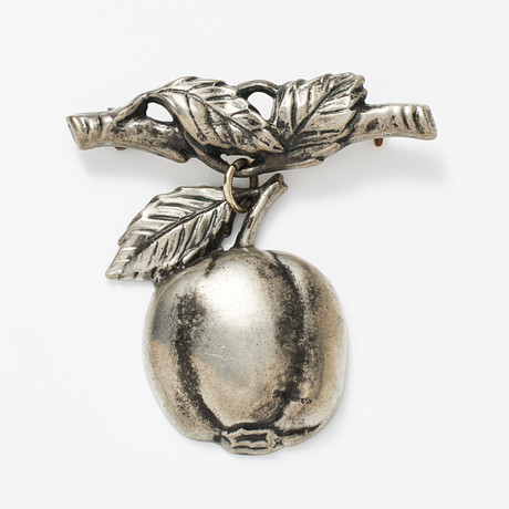 ESTRID ERICSON, tillskriven, brosch, tenn, 1960-tal, föreställande ...