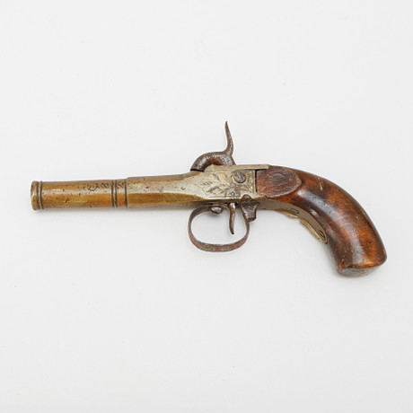 A SLAG LOCK PISTOL, 19th century. Weapons & Militaria - Guns & Rifles ...