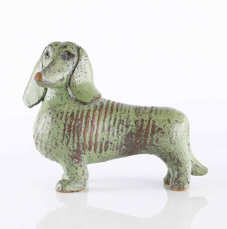 LISA LARSON. figurine, unique, stoneware, signed Lisa L in the estate ...