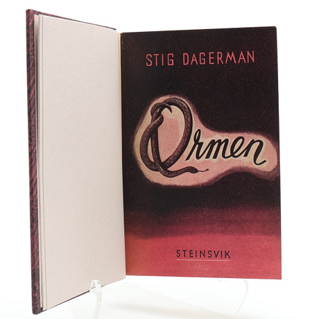 STIG DAGERMAN'S DEBUT NOVEL THE SERPENT IN THE FIRST EDITION IN 1945 ...