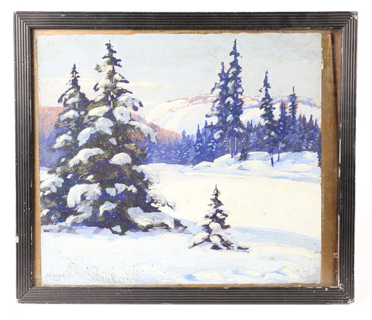 W H WRIGHT (1900-TALET). Konst - Måleri - Auctionet