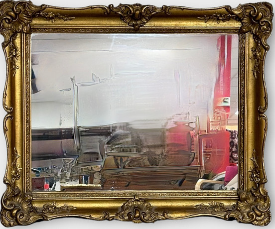 A 1980s/90s mirror. Mirrors - Auctionet