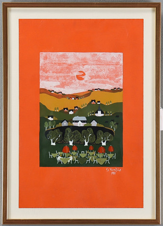 GUNILLA KUMLIN. Landscapes. Art - Paintings - Auctionet