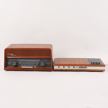 RADIO & RECEIVER, 2 st, Luxor, teak, 1960/70-tal. Övrigt - Modern ...