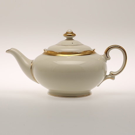 TEA SET PARTS, 4 pieces of porcelain, Prinzess, KPM Germany. Ceramics ...