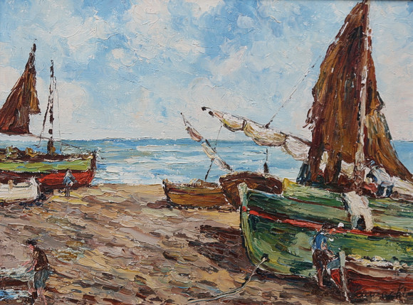 PEDRO ZAWACKI. Beach. Art - Paintings - Auctionet