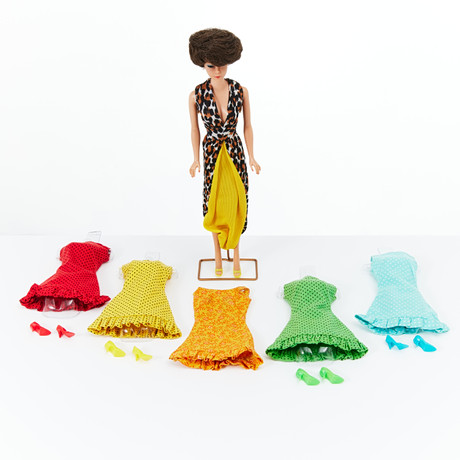 BARBIE, #850 SL Brunette Bubble Cut, Midge T. M. ©1962 Barbie® © 1958 ...