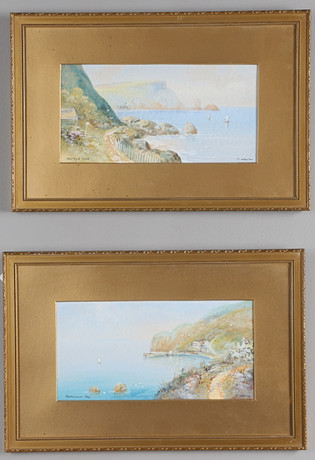 T WESTON (19TH CENTURY), BABBACOMBE BAY, AND ANSTEY'S COVE. Art ...