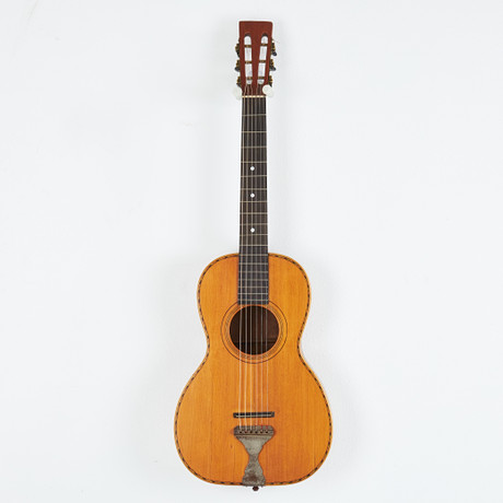 GUITAR, parlor model, first half of the 20th century, unmarked ...