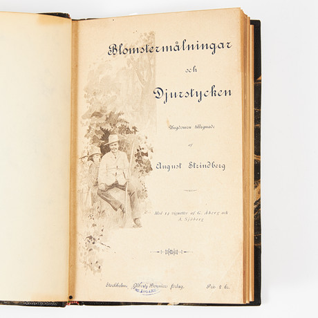 AUGUST STRINDBERG, Poems and Flower Paintings in original editions with ...
