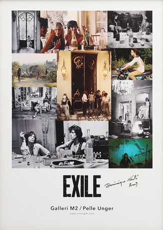 DOMINIQUE TARLÉ 1949-. UTSTÄLLNINGSAFFISCH, "EXILE" GALLERI M2/PELLE ...