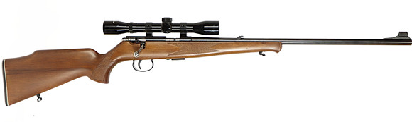German single-shot rifle, made Anschutz, model 1415-1416, caliber .22LR ...