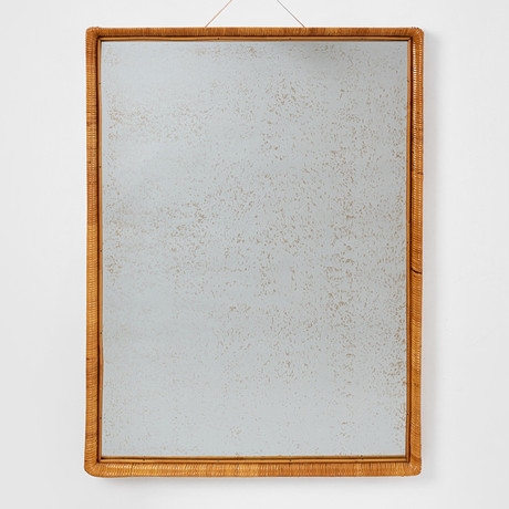 A Swedish mirror, 1950s, Swedish Modern, rattan wrapped frame. Mirrors ...