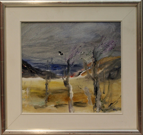 OLLE LINDGREN. "Spring picture". Oil on canvas. Signed OL. Art ...