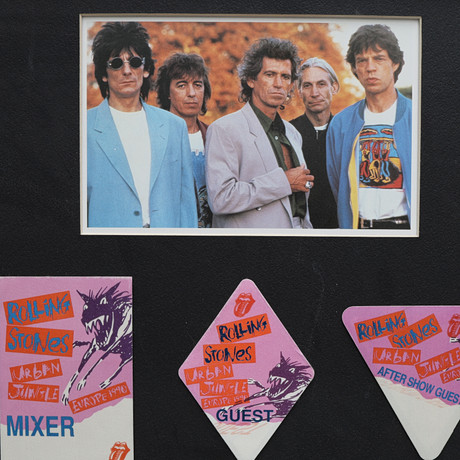 ROLLING STONES — INSTALLATION OF BACK-STAGE PASSES, ETC. Books, Maps ...
