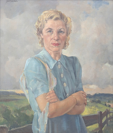 JAN FRANKEN (NEDERLÄNDERNA, 1878-1959). Retrato, que representa a Maria Amanda Gutersohn, de ...